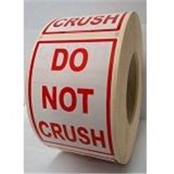 Do not crush labels 80-110mm pack of 10