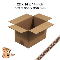 Cardboard box 22x14x14″ | Single Wall Storage Boxes