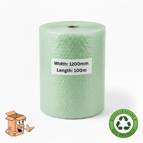 Small Bio Bubble Wrap 1500mm | Biodegradable Packaging Roll
