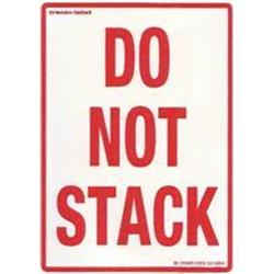 Do not stack labels 80-110mm pack of 10