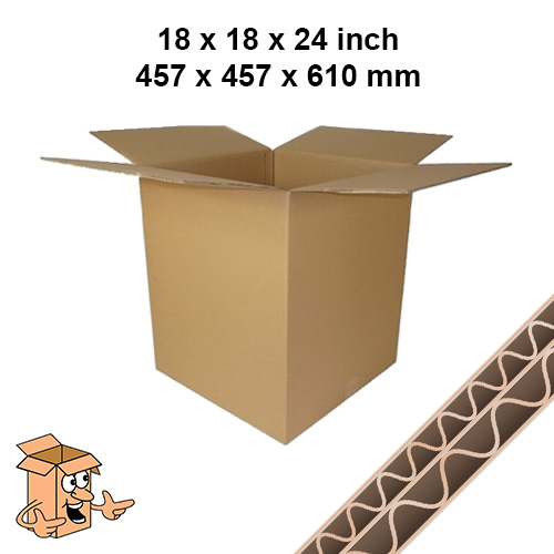 Taller Cardboard boxes 18x18x24 large double wall removal box