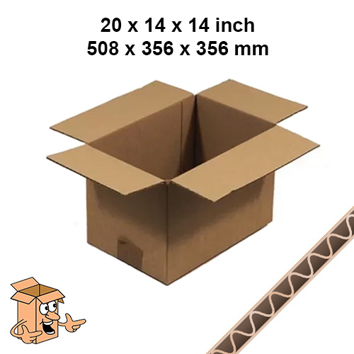 Large Cardboard Boxes 20x14x14″ | Big Single Wall Storage Box