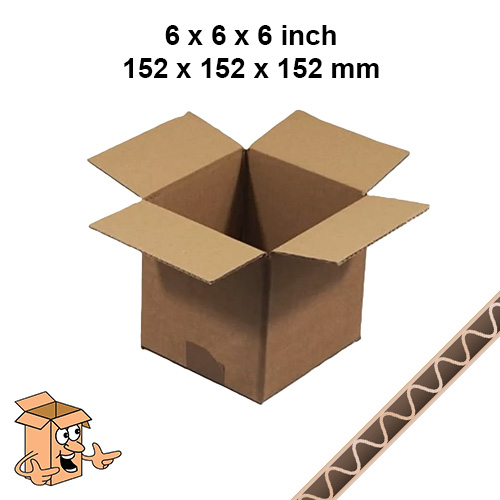 Cubed posting box 6x6x6 inch small postal boxes