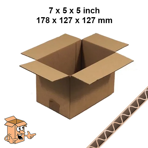 Postal boxes 7x5x5 inch small single wall cardboard box