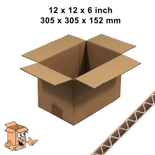 12x12x6 Single Walled Lightweight Shipping Boxes UK