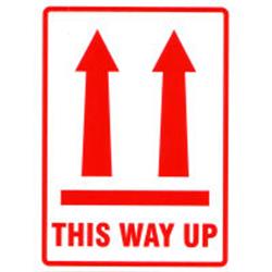 This way up labels 80x110mm packs of 10 this way up stickers