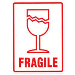 Warning Labels Packs of 10 | Fragile & Handle with Care Stickers