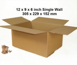 Single wall cardboard boxes - light weight for posting goods